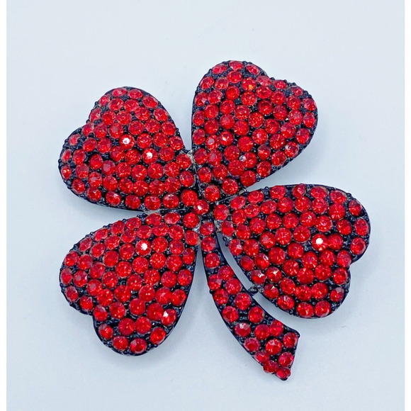 Albert Weiss | Jewelry | Vintage Weiss Rare Pave Red Rhinestone ...